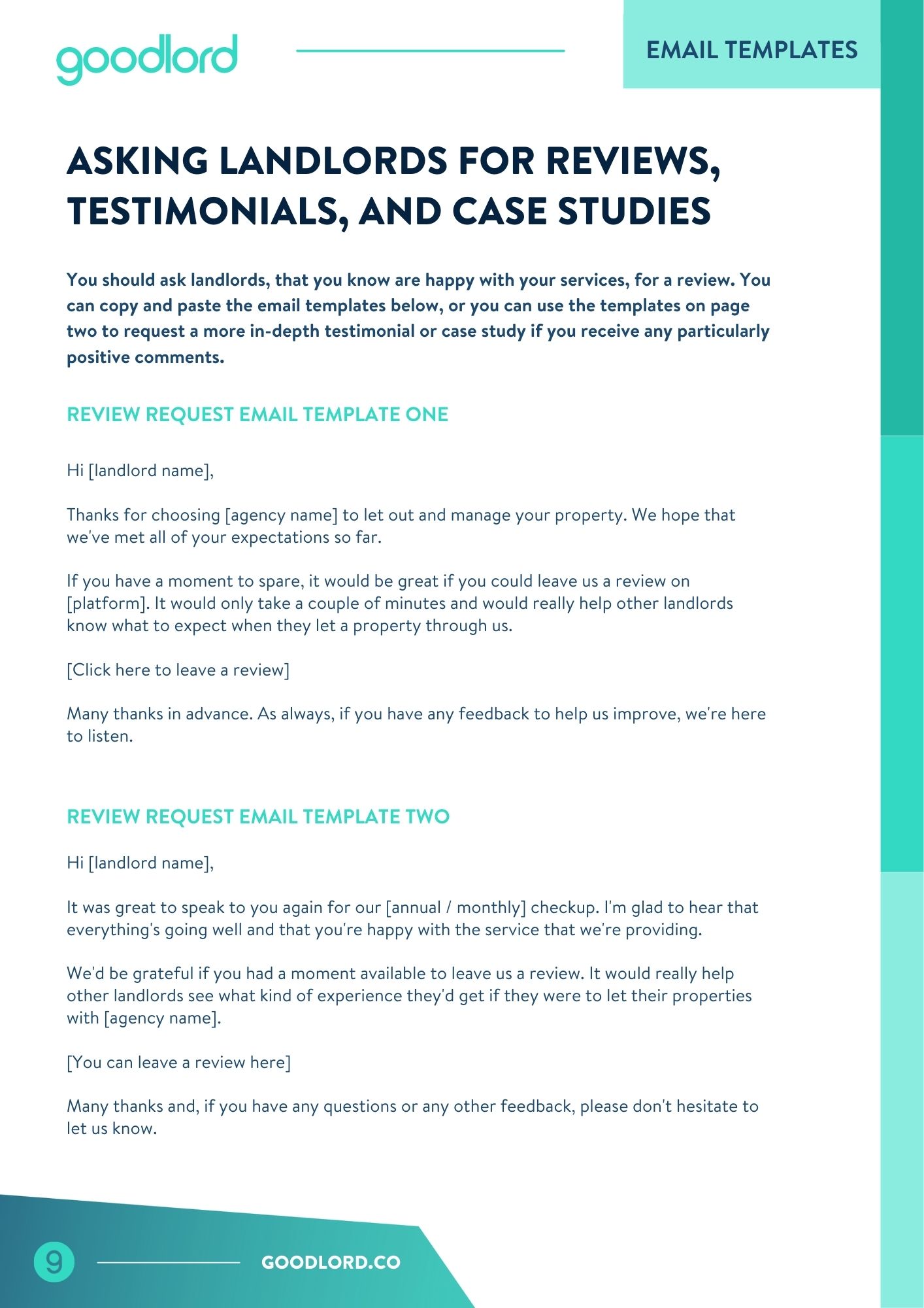 Customer Review Request Email Templates